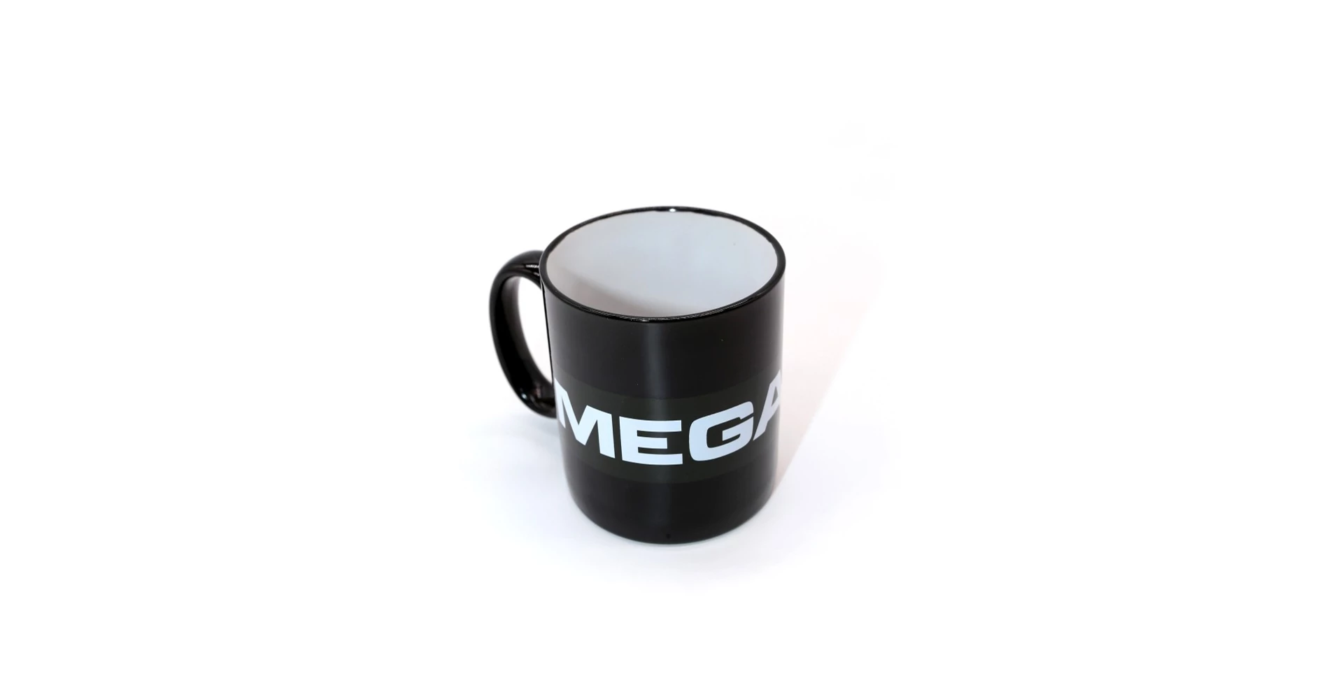 MEGA65 Black and white coffee mug - COMMAND - COMMAND webshop